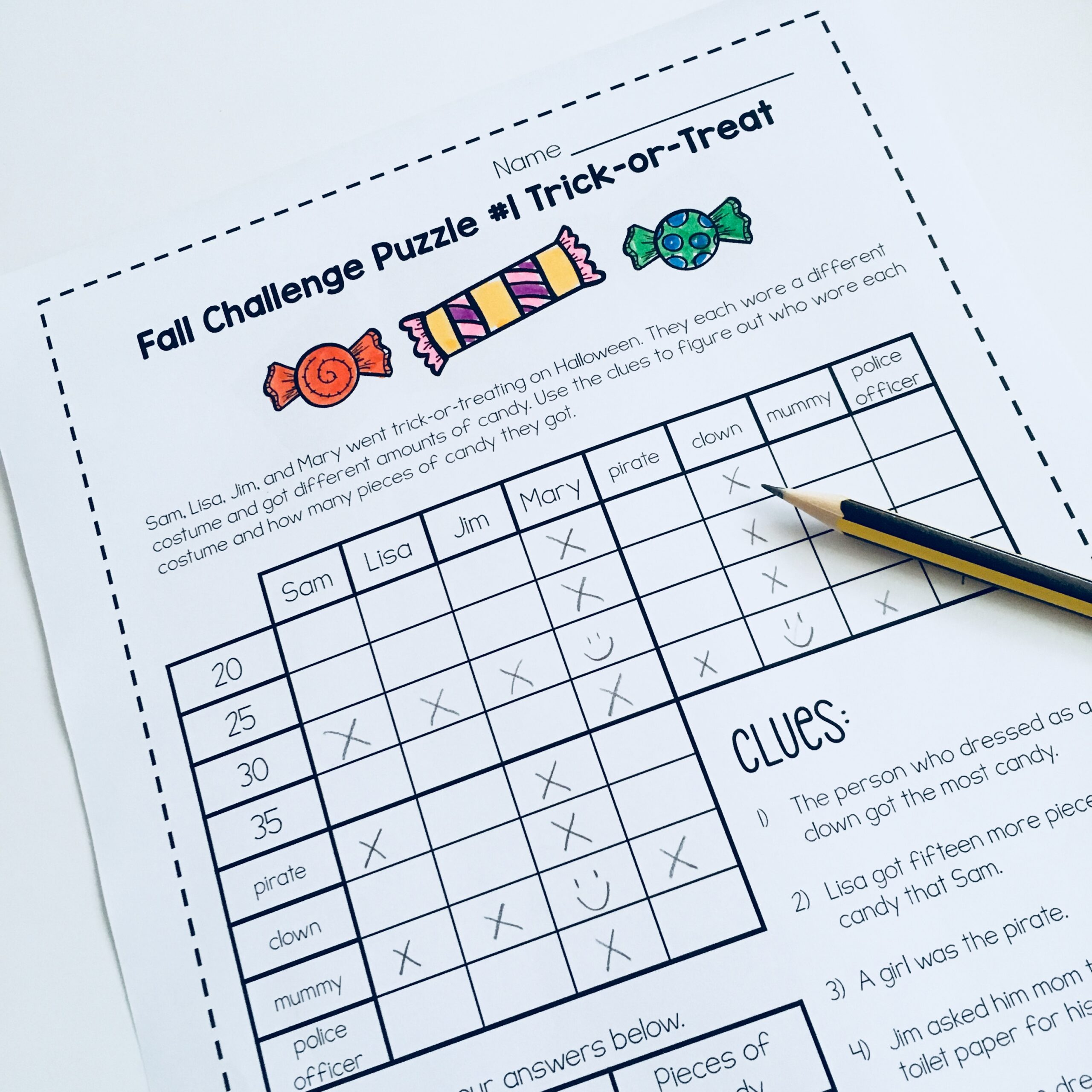 Thanksgiving Logic Puzzles Printable Printable Logic Puzzles